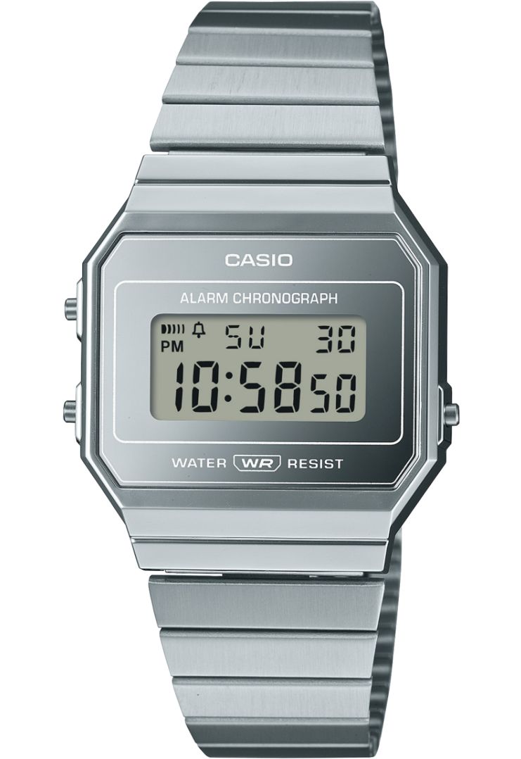 Casio Vintage Chrome | Ultra-cienka 6mm koperta, styl retro